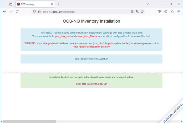 Cómo instalar OCS Inventory Server en Debian 12 Bookworm ️ [2024]